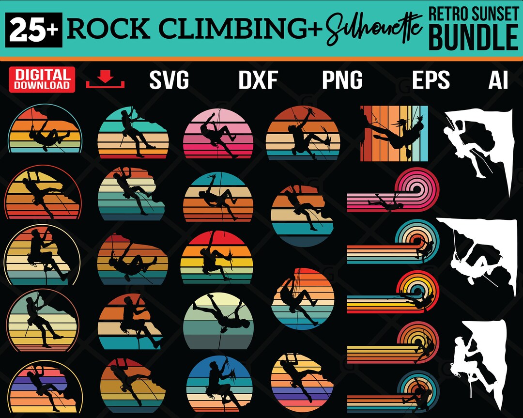 Rock Climbing Svg - Climbing Svg - Rock Climber Svg - Rock Climbing ...
