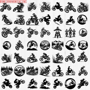 Laser Engraving Files 130+ Motocross Dxf Bundle | Dirt Bike Laser Cut ...