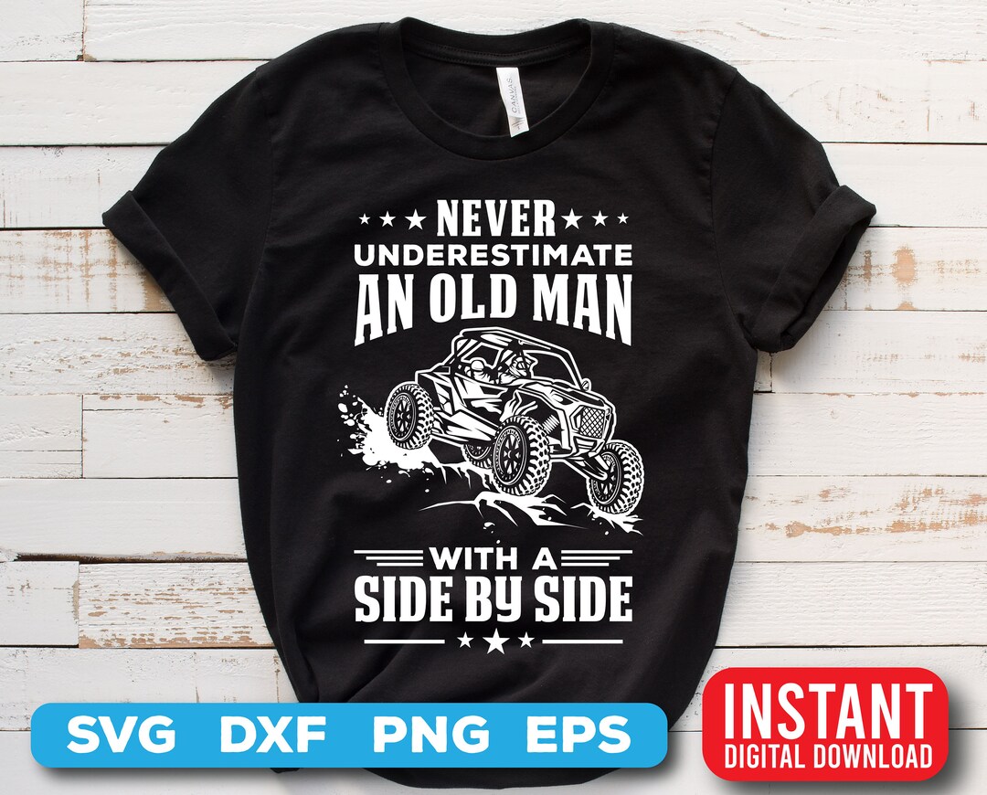 UTV Old Man SVG PNG: Side by Side Rider Design (digital Download) - Etsy