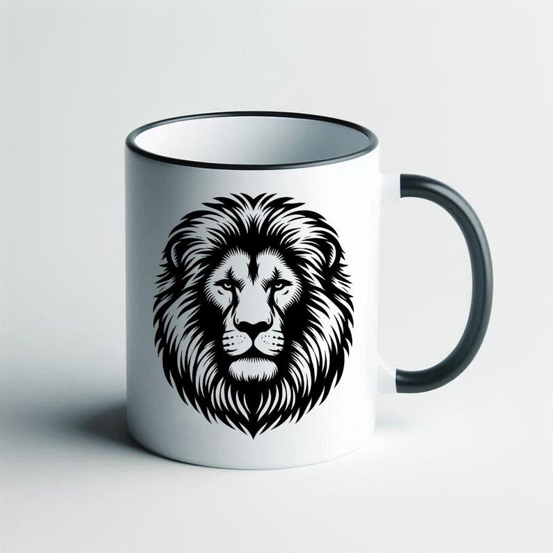 Safari Animal Head SVG Bundle: Lion, Elephant, Giraffe, Zebra (digital ...