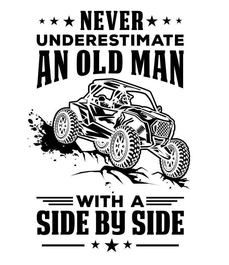 UTV Old Man SVG PNG: Side by Side Rider Design (digital Download) - Etsy