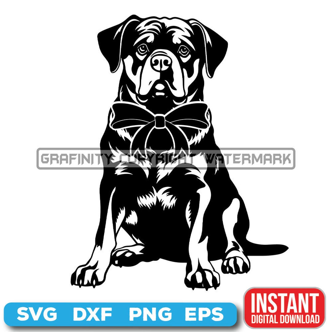 Rottweiler SVG Dog SVG Files for Cricut 04 Rottweiler - Etsy