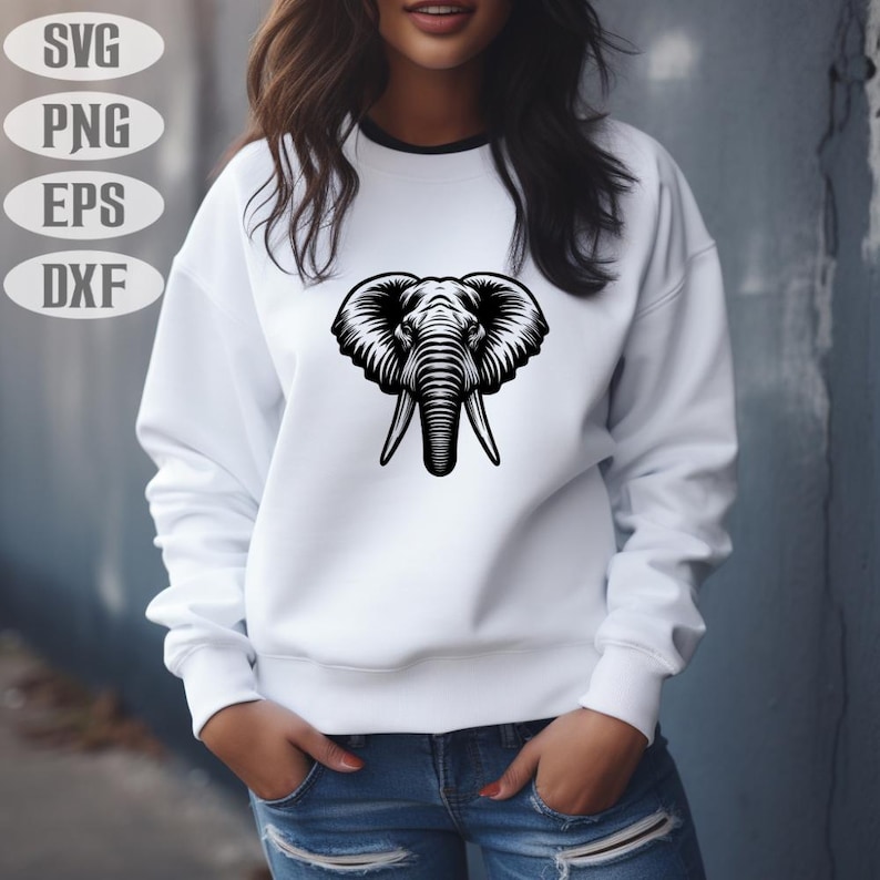 Safari Animal Head SVG Bundle: Lion, Elephant, Giraffe, Zebra (digital ...