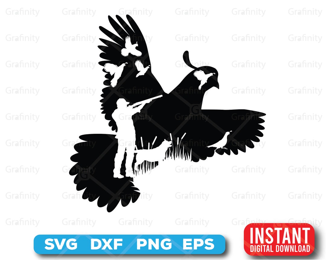 Quail Hunting SVG: Artsy Hunter Design (digital Download) - Etsy