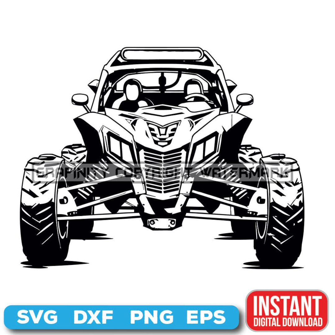 UTV Svg 18 Artistic UTV in Front View Vector Art Digital - Etsy