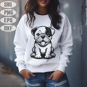 150+ Cute Bulldog Puppy SVG Bundle, Bulldog Puppy Svg, Dog Graphics for ...