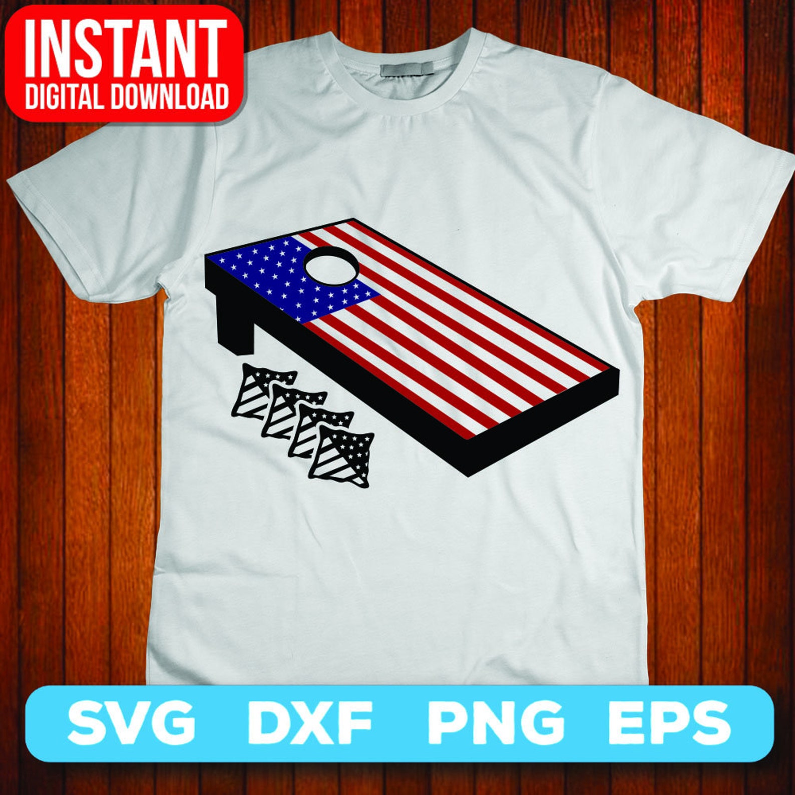 Cornhole Svg Cornhole Png Cornhole Board USA Flag Vintage - Etsy