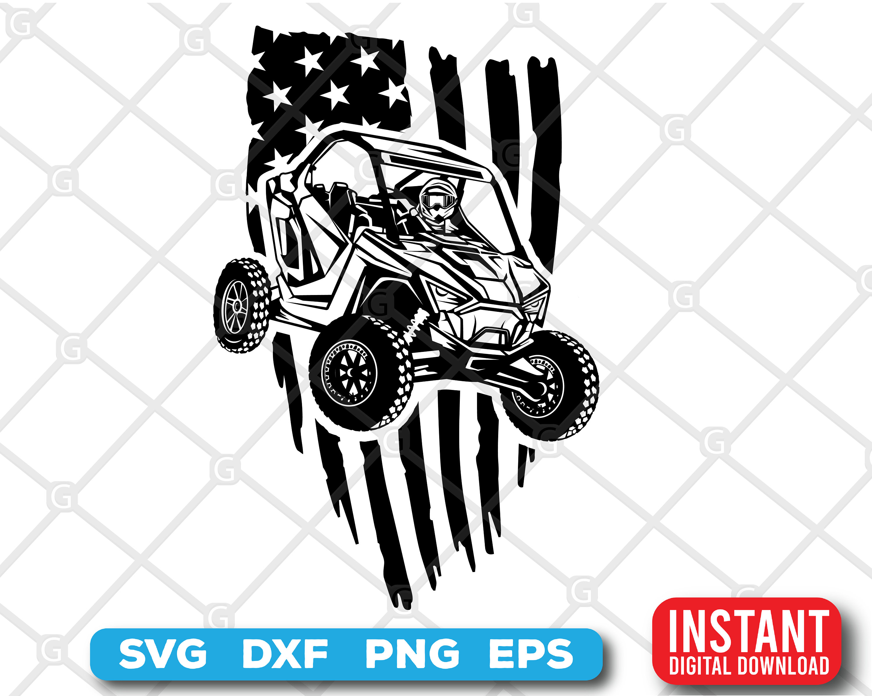 UTV Svg UTV Png Vintage Utv in USA Flag Vector Digital Download - Etsy