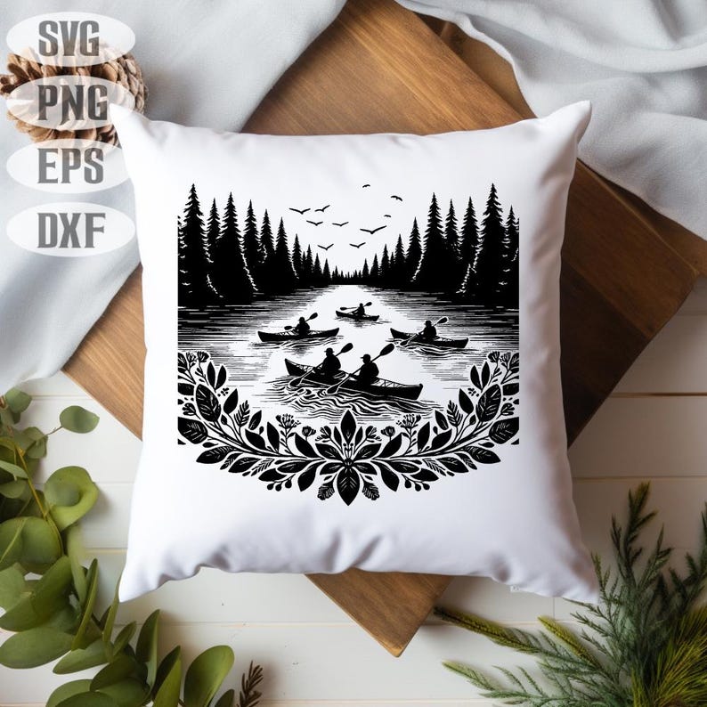190+ Kayak Svg Bundle | Canoe Dxf Cut Files | River Adventure Clipart ...