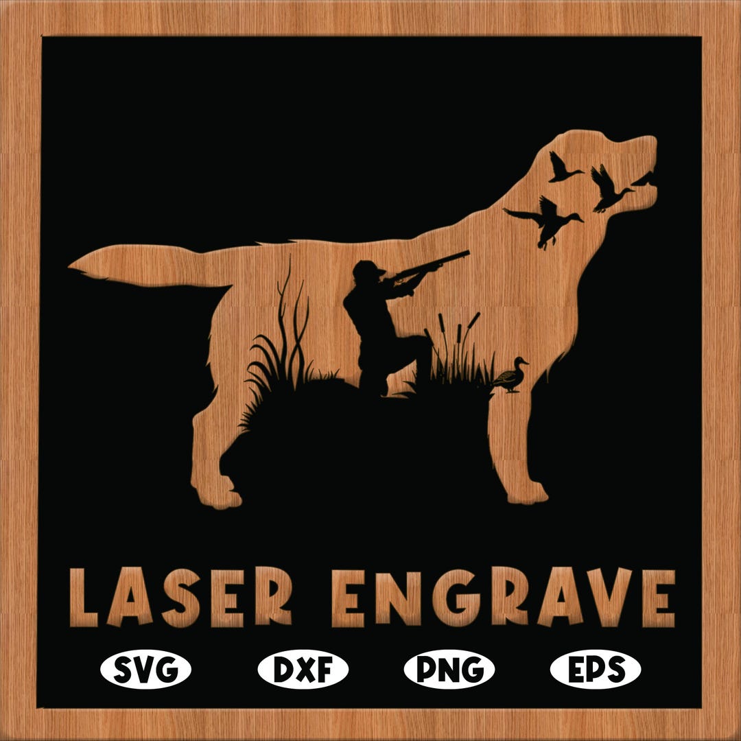 Laser Engraved Files Duck Hunting SVG | Laser Cut DXF Files | Duck ...