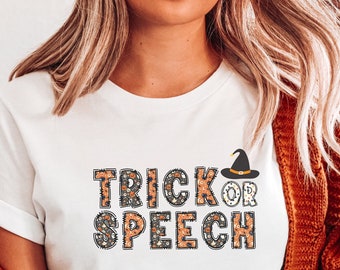 Speech Language Halloween Shirt - Etsy