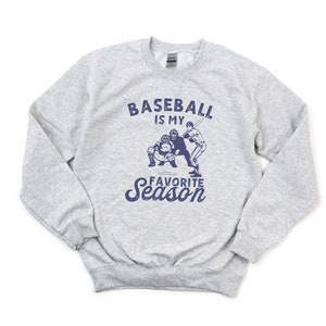 Baseball Season Sweatshirt, Baseball Sweatshirt, Vintage, Women's ...