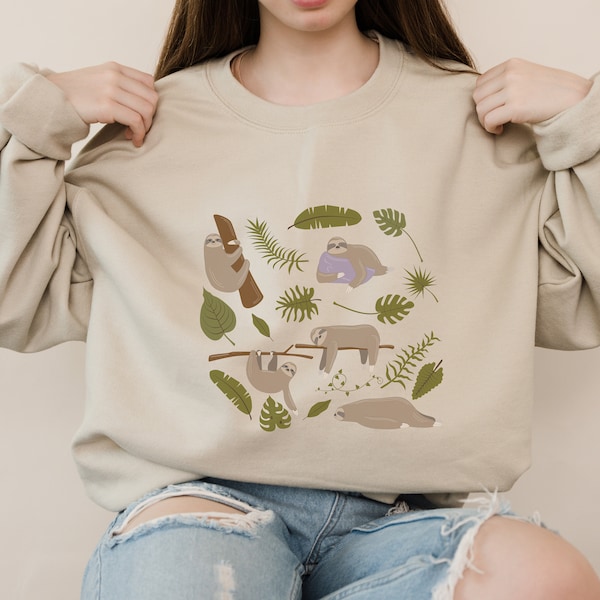 Sloth Sweatshirt - Etsy