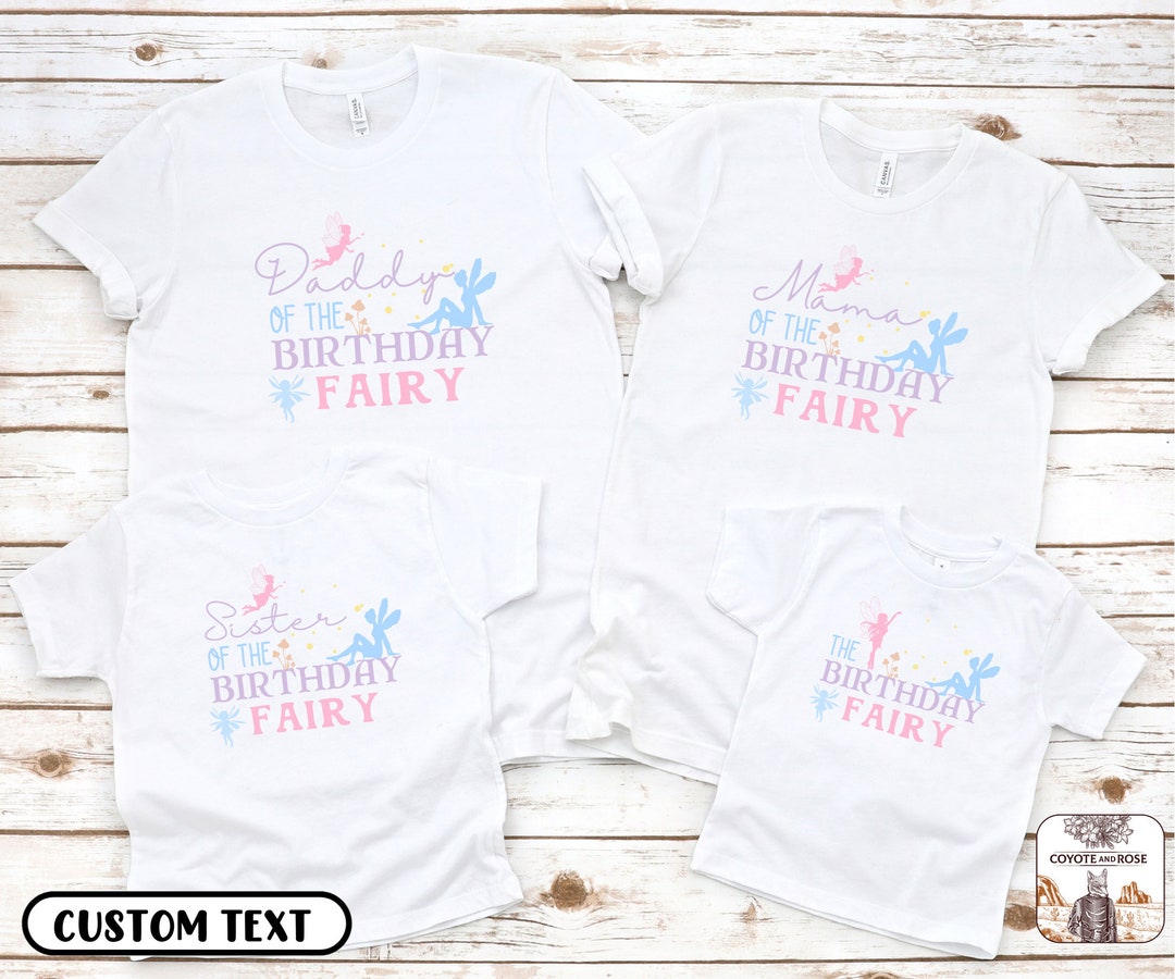 Fairy Birthday Family Shirts, Magical Floral Fairy Birthday Outfit ...