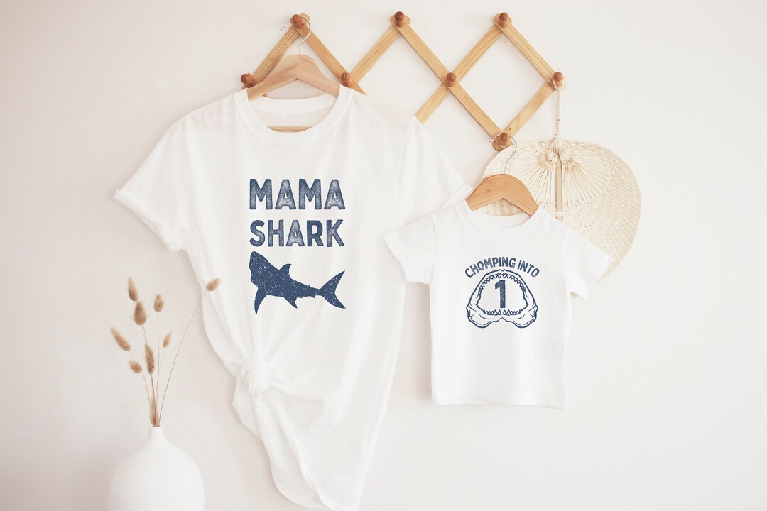 Shark Birthday Shirt Matching Family Shirts 1st Birthday Outfit Boho ...