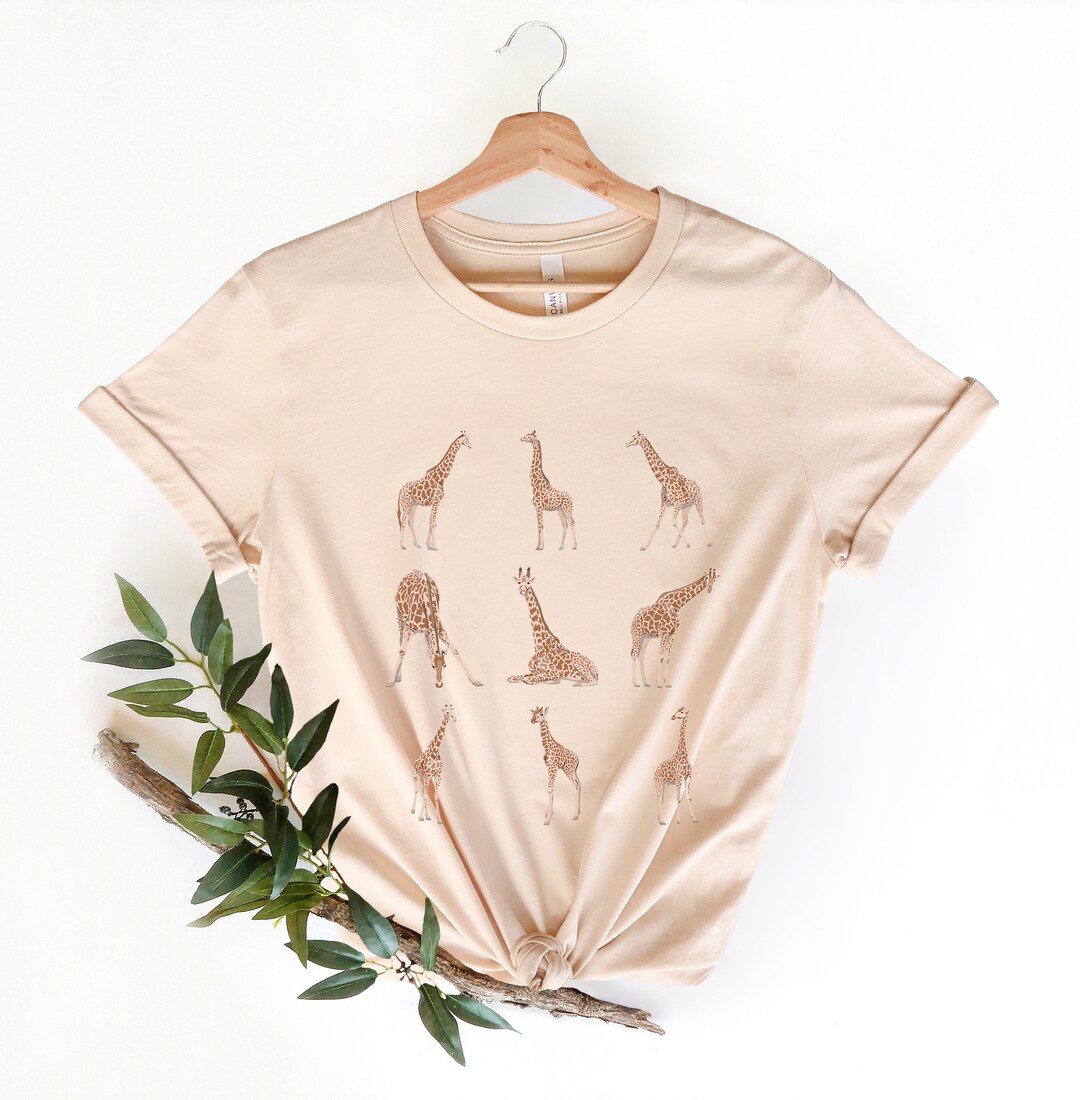 Giraffe Shirt, Animal Lover Shirt, Safari Shirt, African Animal, Nature ...