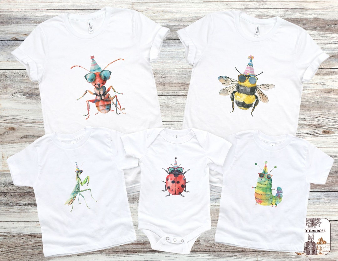 Insect Theme First Birthday Shirts, Family Matching Bug Birthday T ...