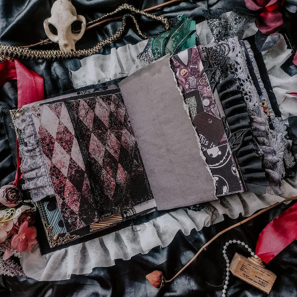 Nightmare Before Christmas Handmade Junk Journal Scrapbook Halloween ...