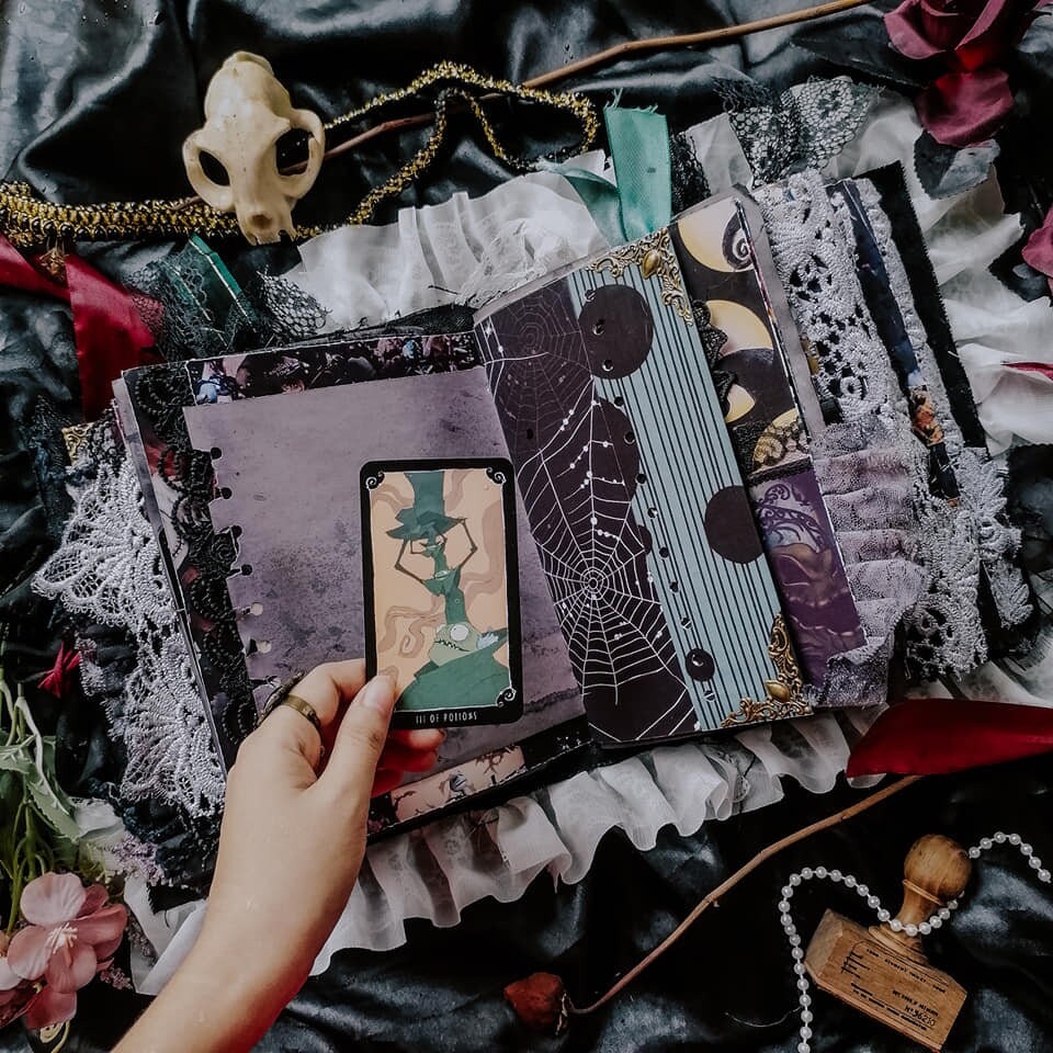 Nightmare Before Christmas Handmade Junk Journal Scrapbook Halloween ...