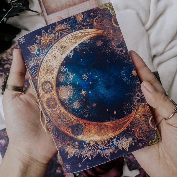 Moon Notebook - Etsy UK
