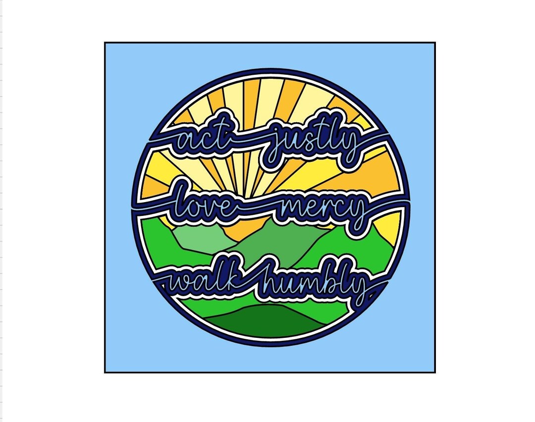 Micah 6v8 Shadow Box SVG, Bible Verse SVG, Digital Cut File, Paper Cut ...