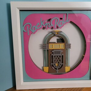 Jukebox SVG. Jukebox Shadow Box, Digital Cut File, Paper Cut, SVG for ...