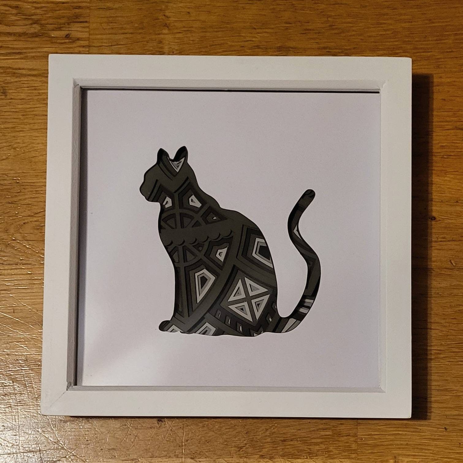 Cat 3D Shadow Box SVG, Cat SVG, Wall Art Svg, Cricut Svg, Wall Decor ...