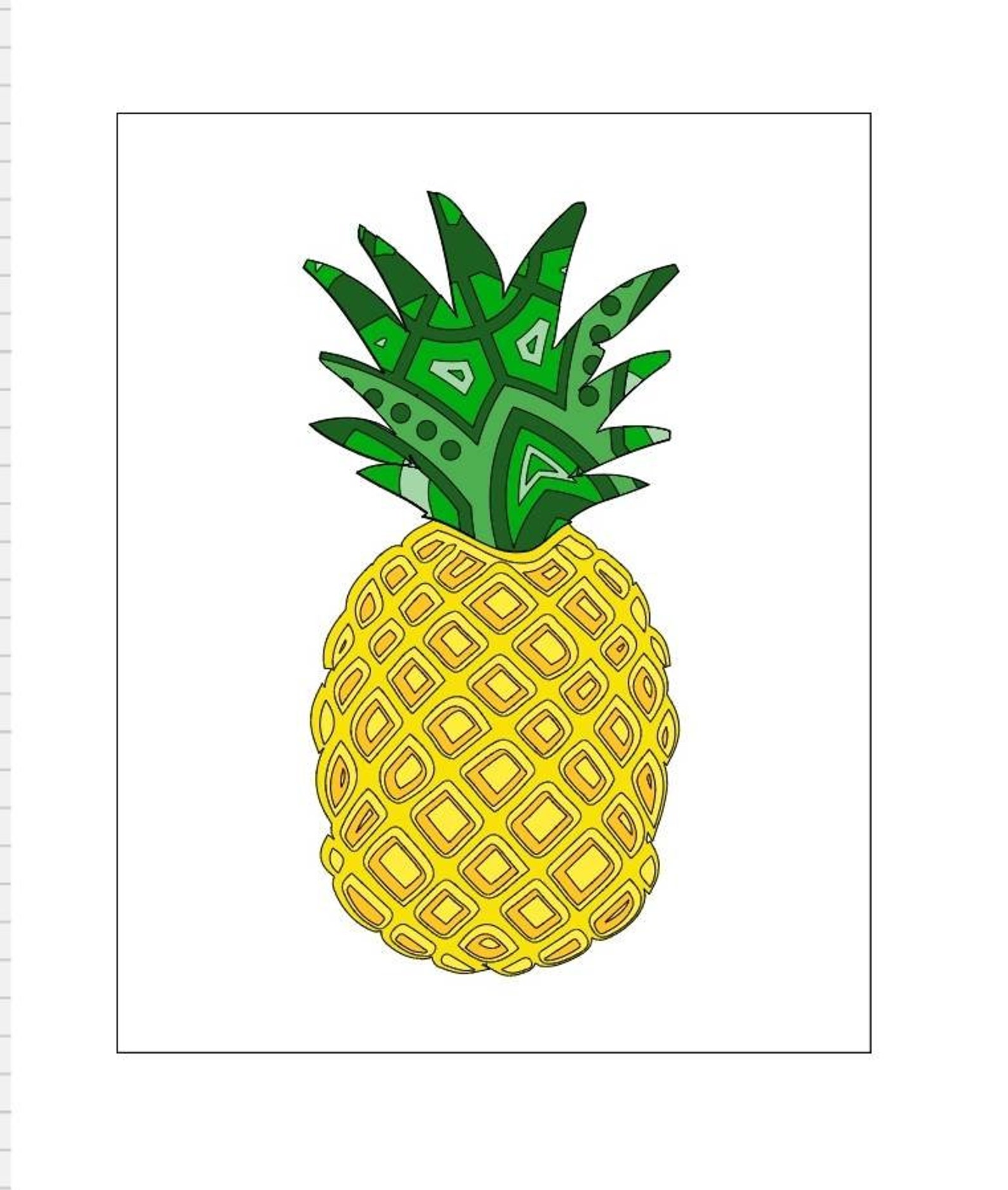 Pineapple Mandala 3D SVG. Digital Cut File, Paper Cut, Cricut SVG, DXF ...