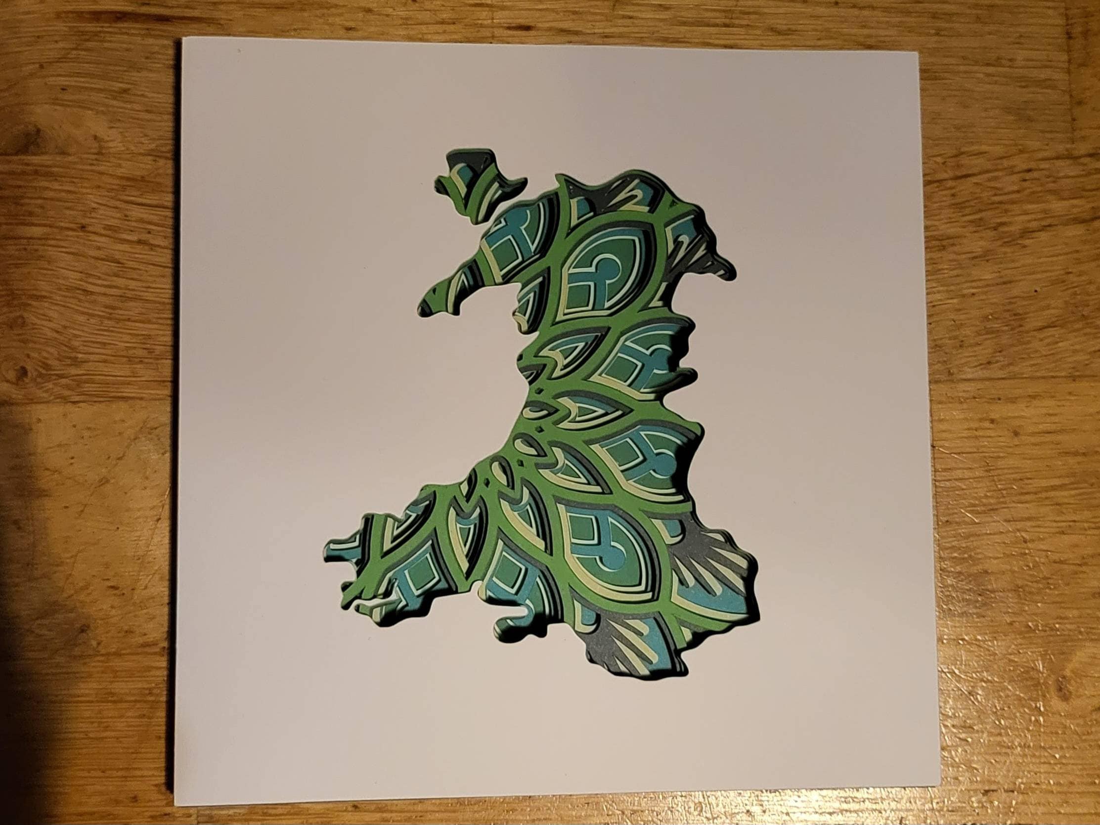 Wales 3D Shadow Box SVG, Wales SVG, Digital Cut File, Papercut, St ...