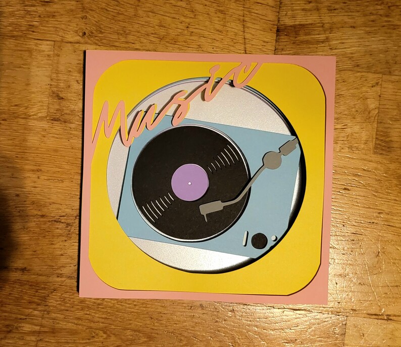 Record Player SVG, Shadow Box SVG, Digital Cut File, Paper Cut File for ...