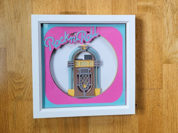Jukebox SVG. Jukebox Shadow Box Digital Cut File Paper Cut - Etsy UK