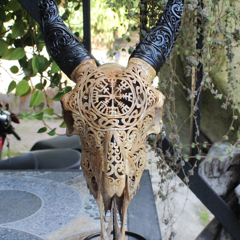 Carved Horn Bone Art - Etsy