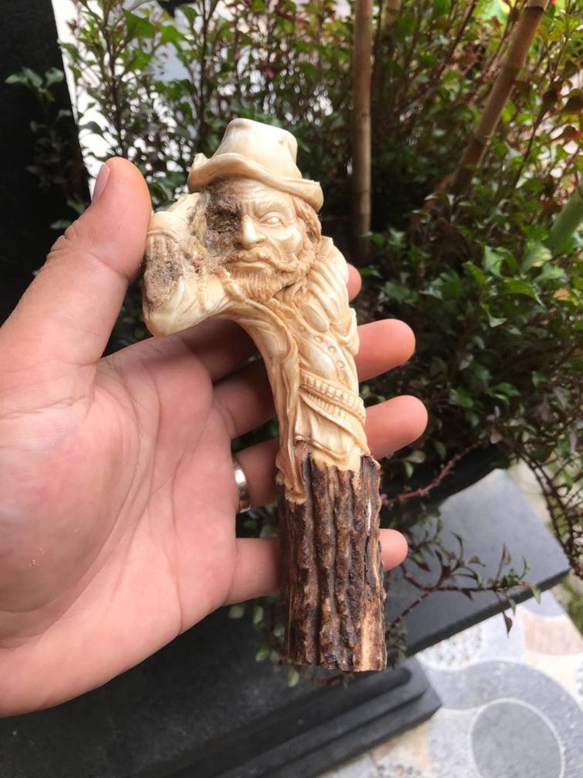 Antler Carving Hand Carved Deer Antler for Knife Handles. - Etsy