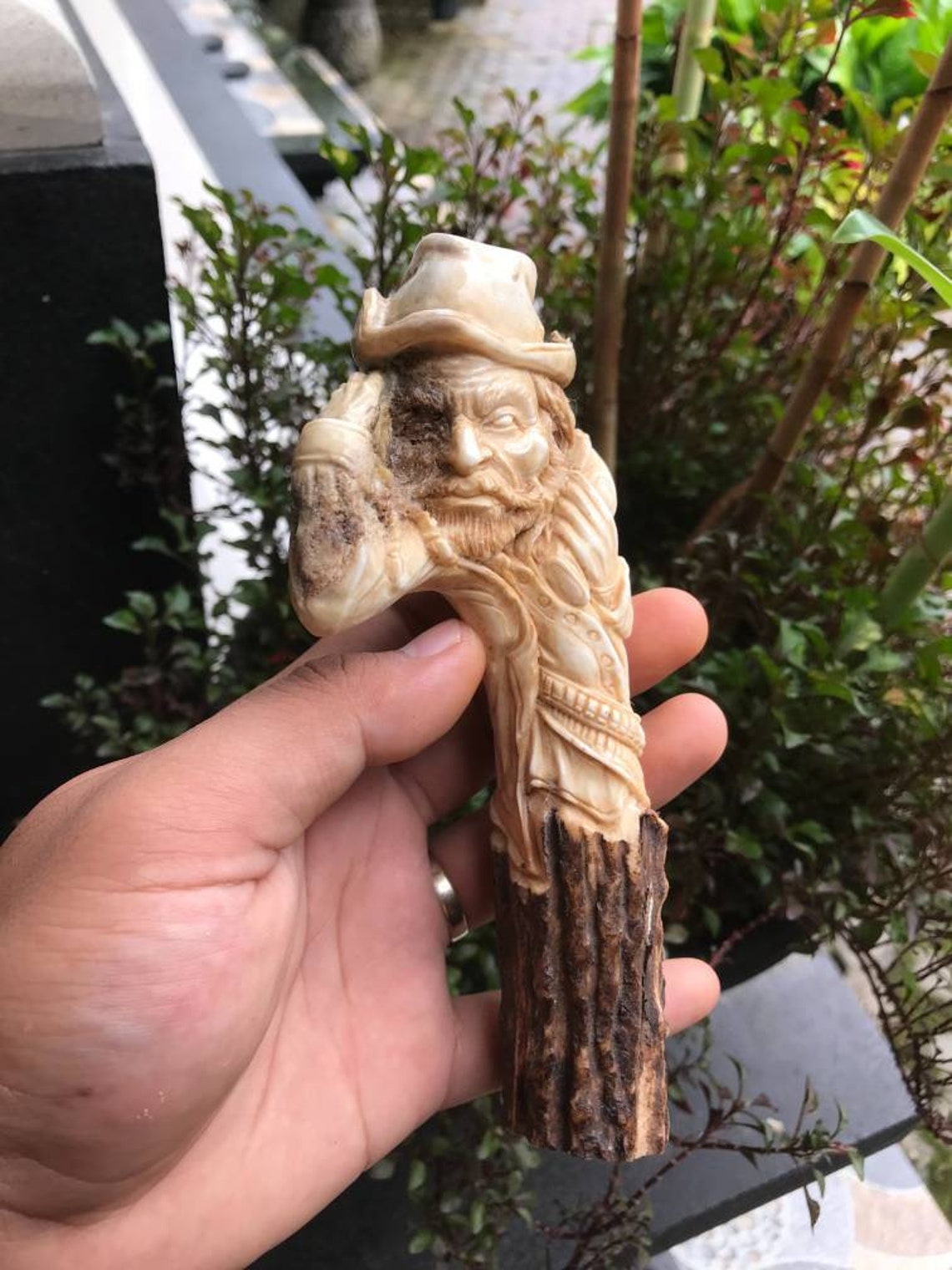 Antler Carving Hand Carved Deer Antler for Knife Handles. - Etsy