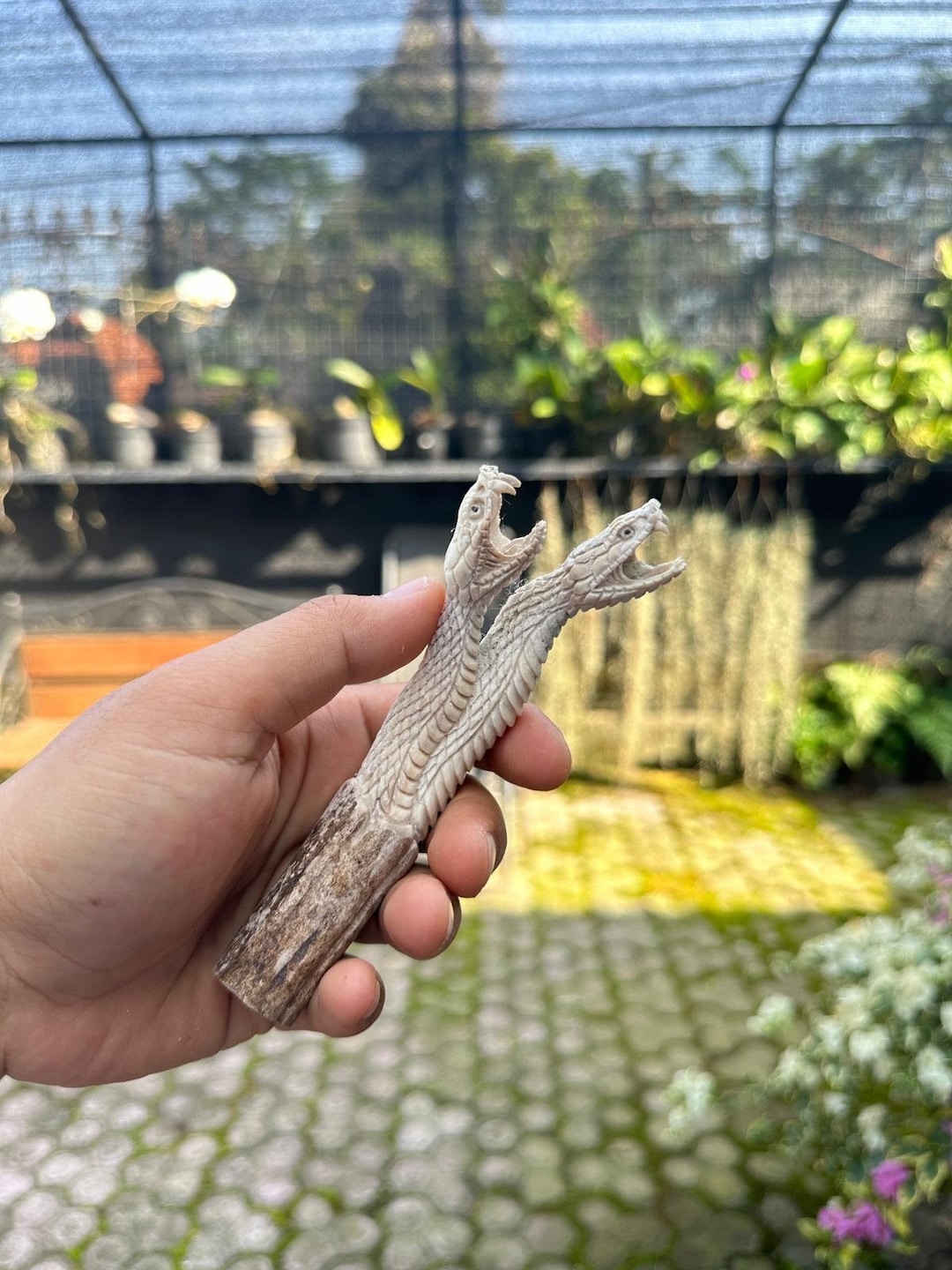 Antler Carving Carved Snake for Knife Handles. - Etsy