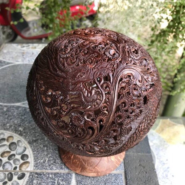 Carved Coconut - Etsy