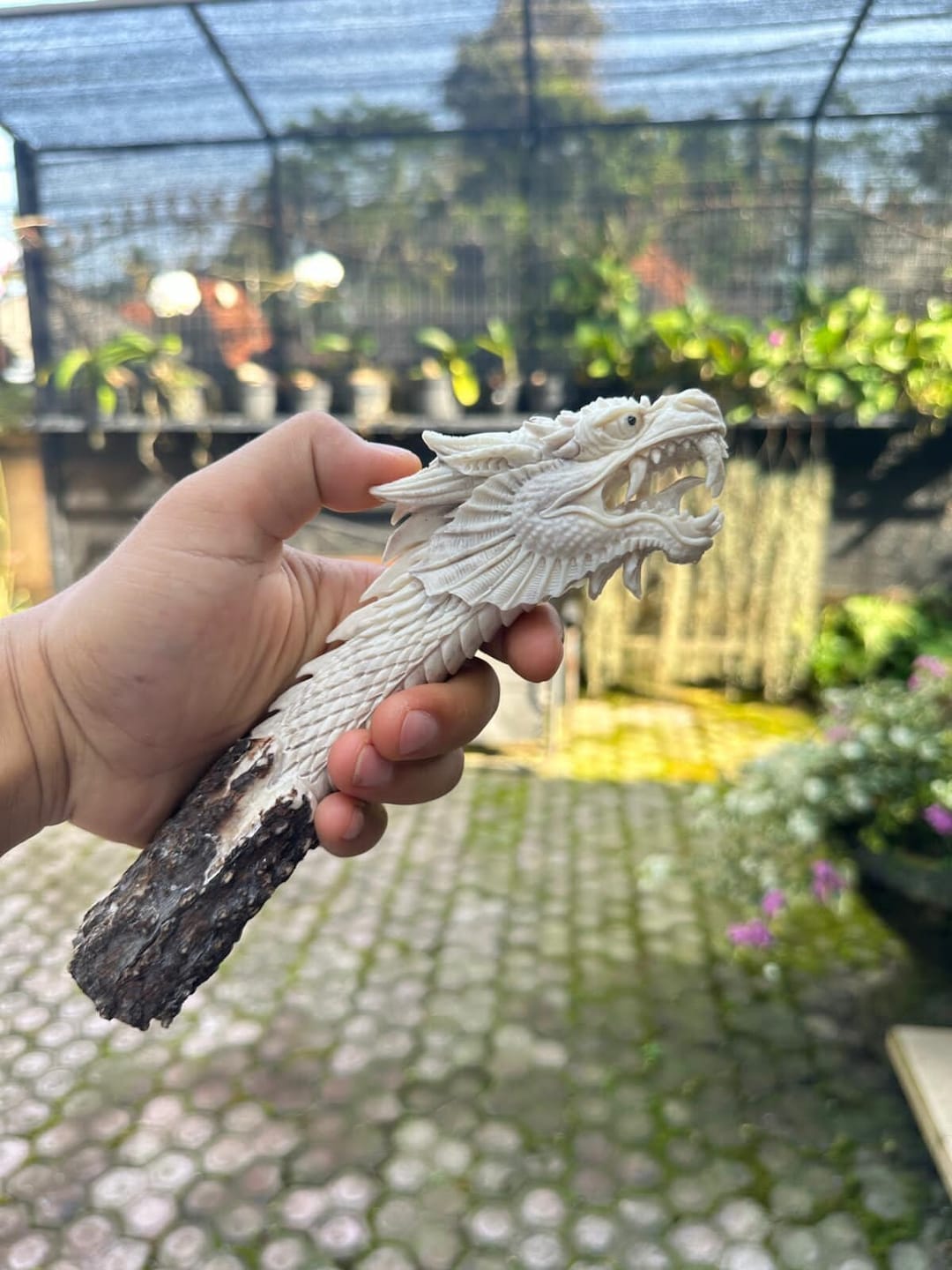 Antler Carving, Hand Carved Deer Antler for Knife Handles. - Etsy