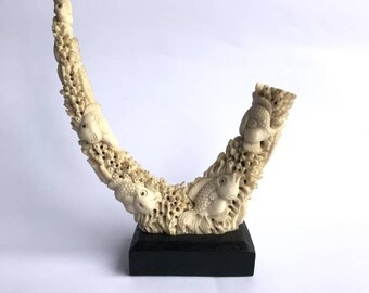 Hand Carved Antler | Etsy