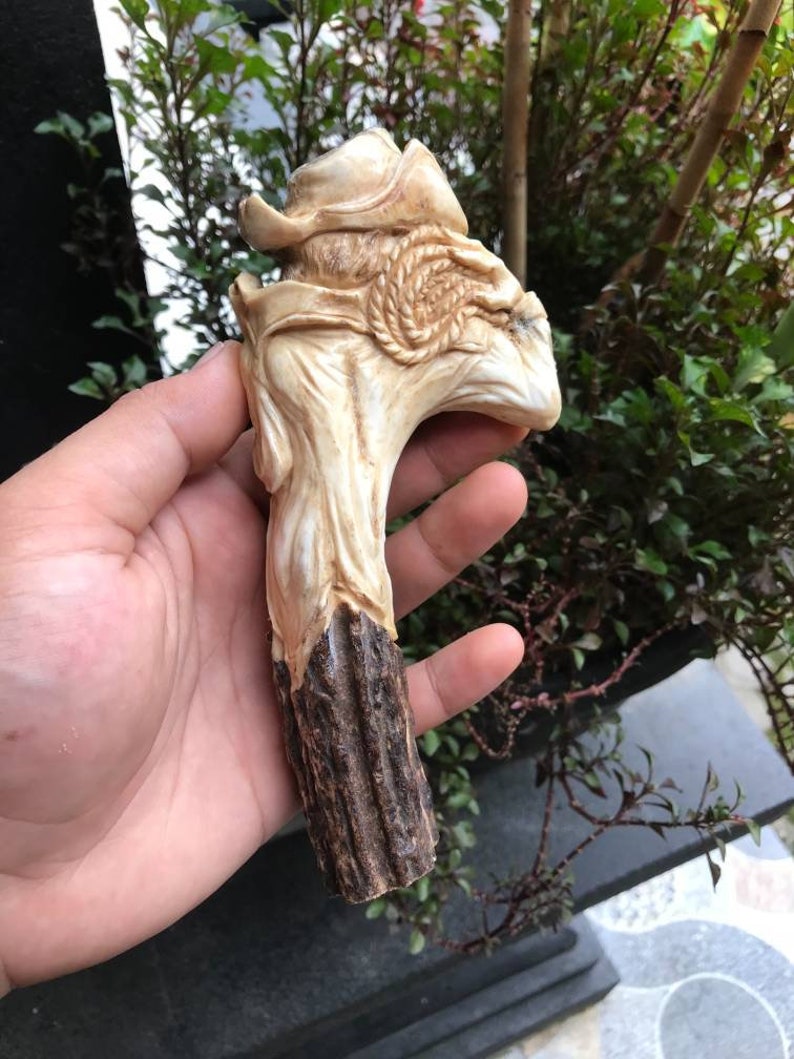 Antler Carving Hand Carved Deer Antler for Knife Handles. - Etsy