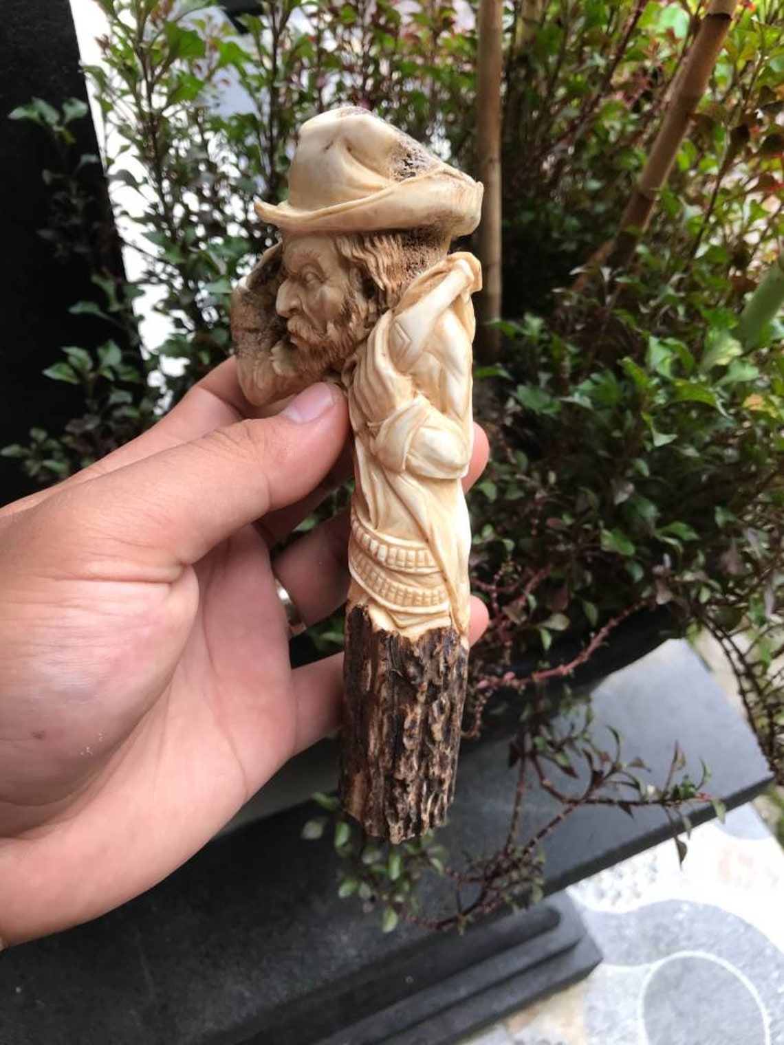 Antler Carving Hand Carved Deer Antler for Knife Handles. - Etsy