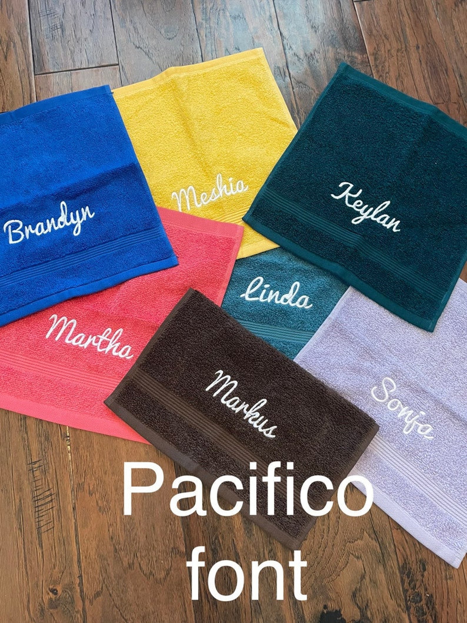 Personalized Towels Hand Towels Custom Washcloths Monogram - Etsy