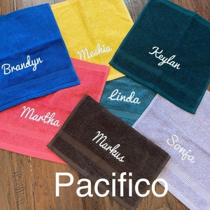 Personalized Towels, Hand Towels, Custom Washcloths, Monogram Towels ...