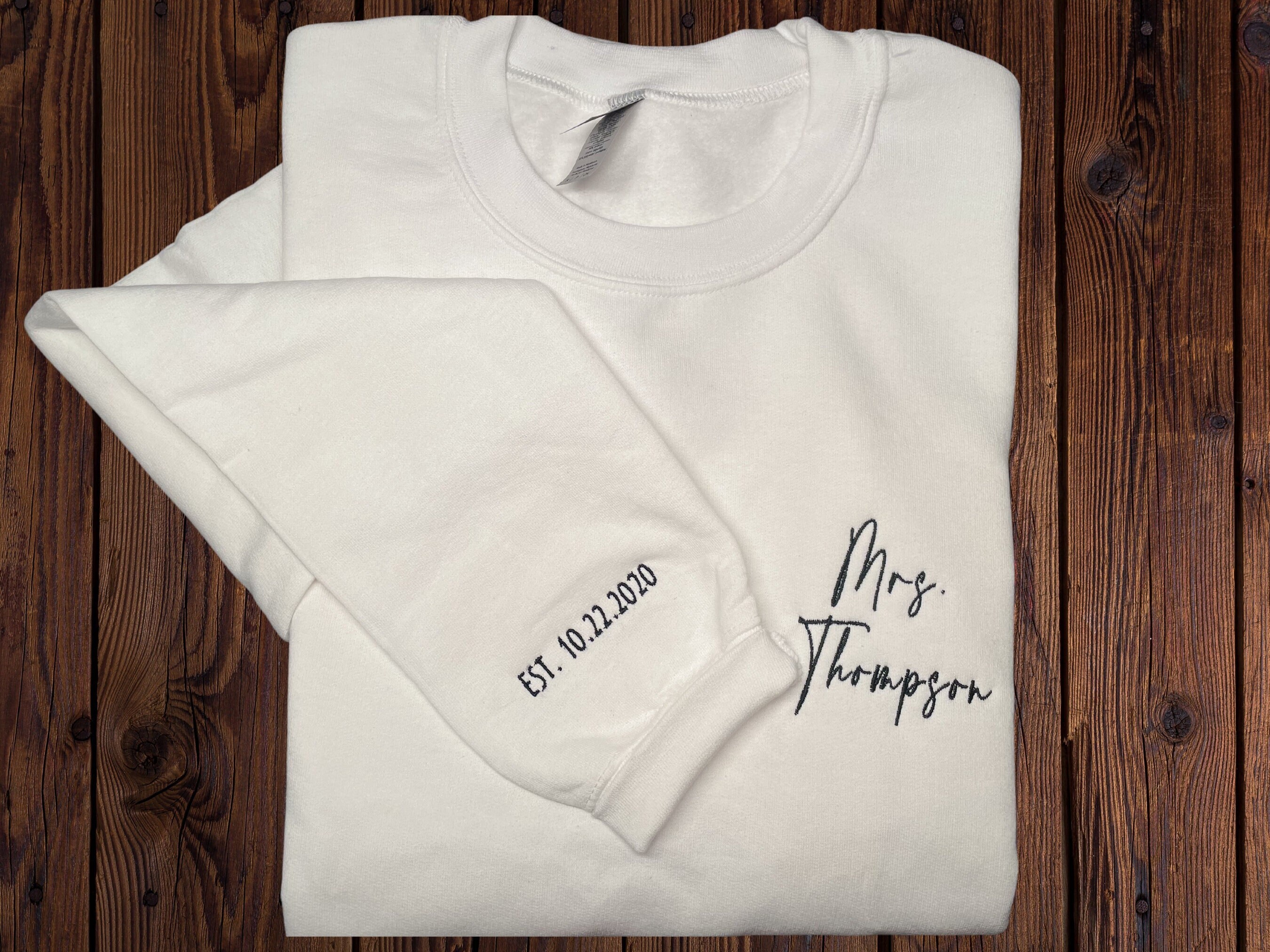 Hoodie Embroidery Only One Sleeve - Etsy