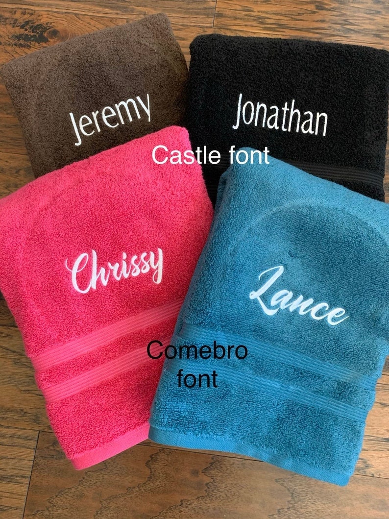 Personalized Towels Hand Towels Custom Washcloths Monogram - Etsy
