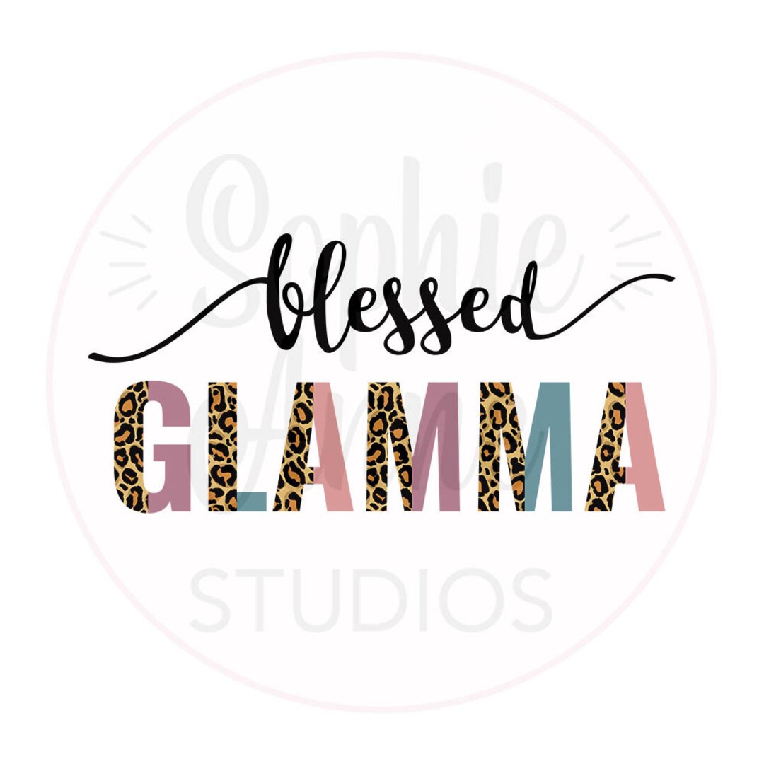 Blessed Glamma Leopard Multi Color Digital Sublimation Religious ...