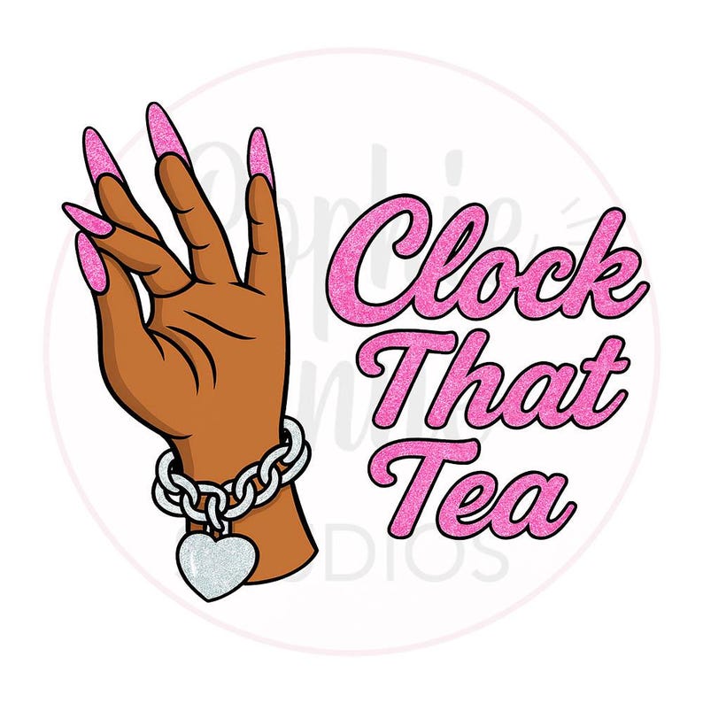 Clock That Tea Digital Download File Hand Symbol Gesture - PNG File ...