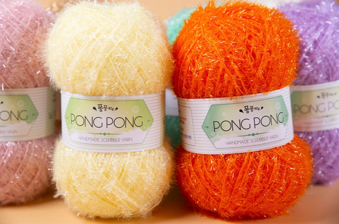 56 Colors Scrubby Yarn, 90g, Crunchy Yarn, Korean Yarn, Polyester Yarn ...