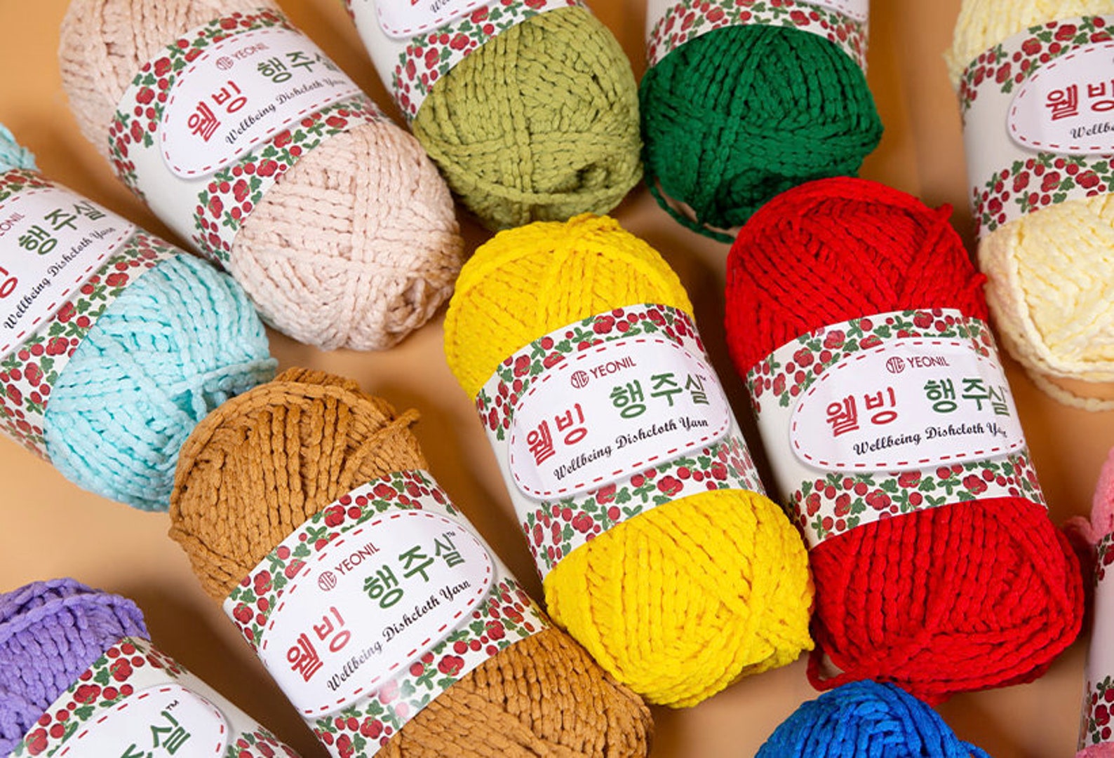 Micro Fiber Yarn, 80g, 26 Colors, Korean Yarn, Scrubby Yarn, Knitting ...