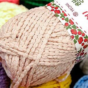 Micro Fiber Yarn, 80g, 24 Colors, Korean Yarn, Scrubby Yarn, Knitting ...