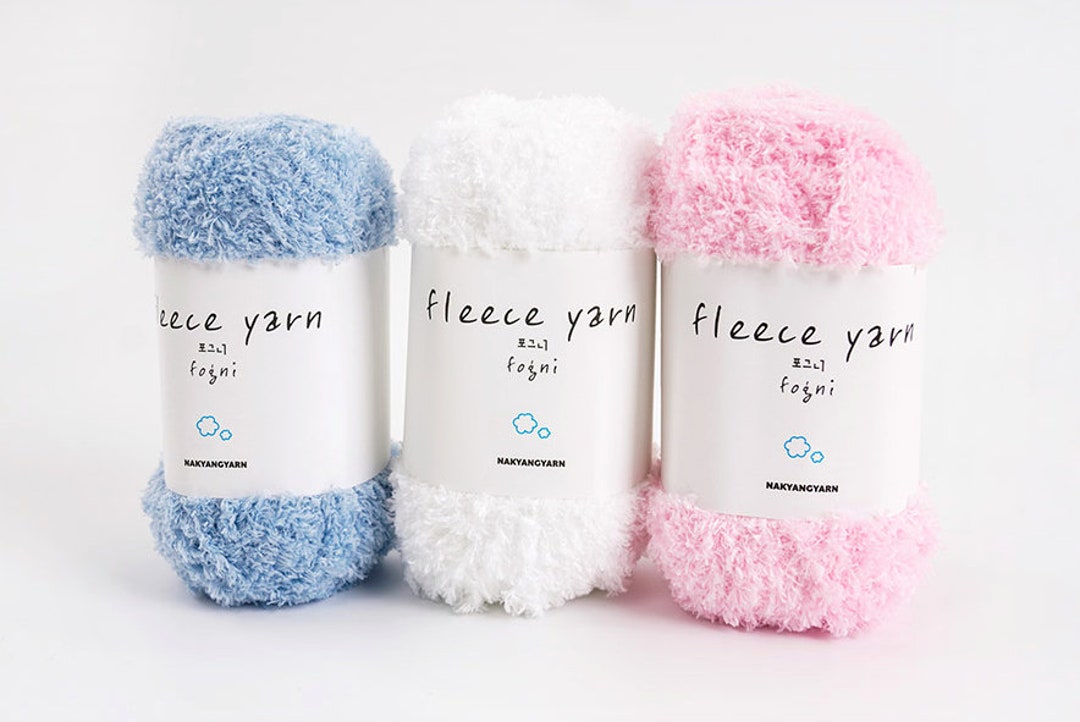 Soft Fleece Poly Yarn, 80g, 70 Colors, Soft Korean Yarn, Knitting Yarn ...